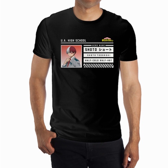 my hero academia | Shirts | My Hero Academia Todoroki Shoto Id Tshirt ...